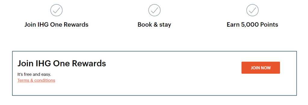 IHG New Member Bonus Promotion: Earn 5,000 Points