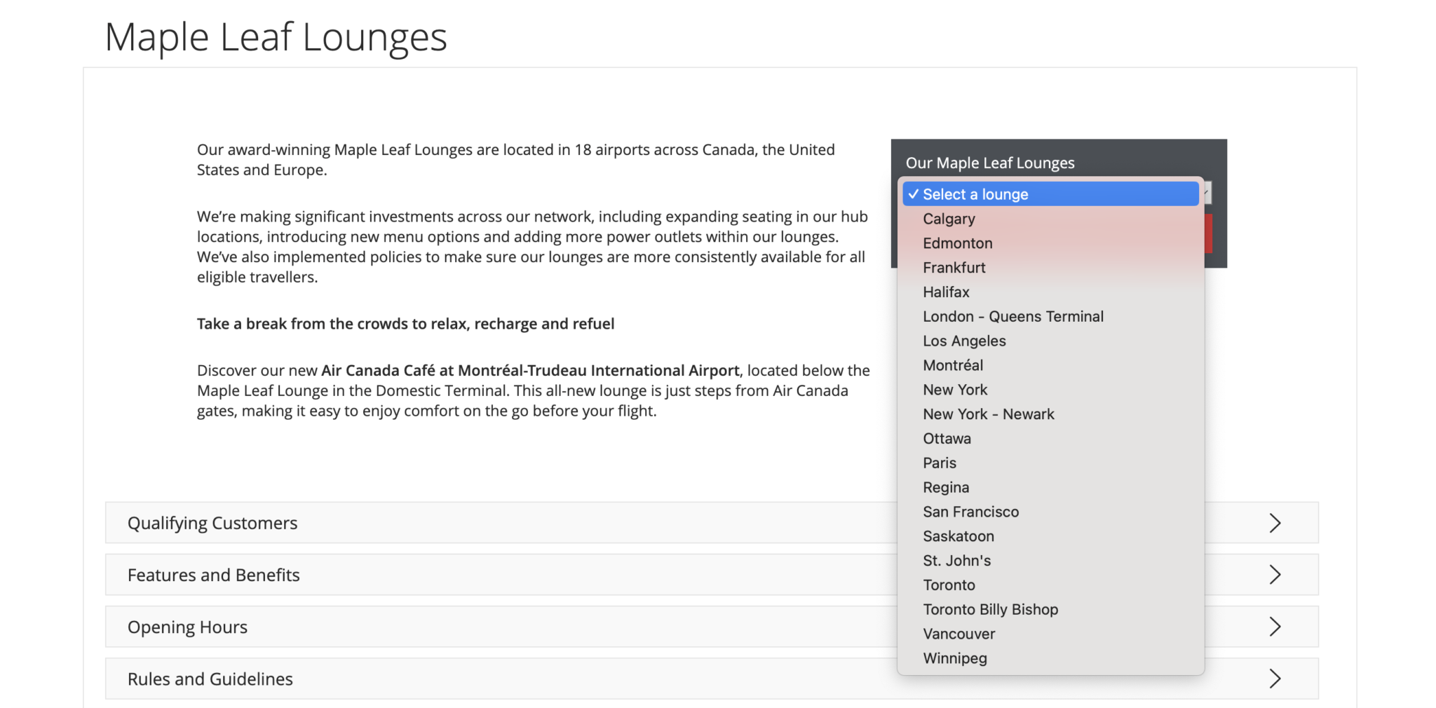 Maple Leaf Lounges: Locations, Access & Tips
