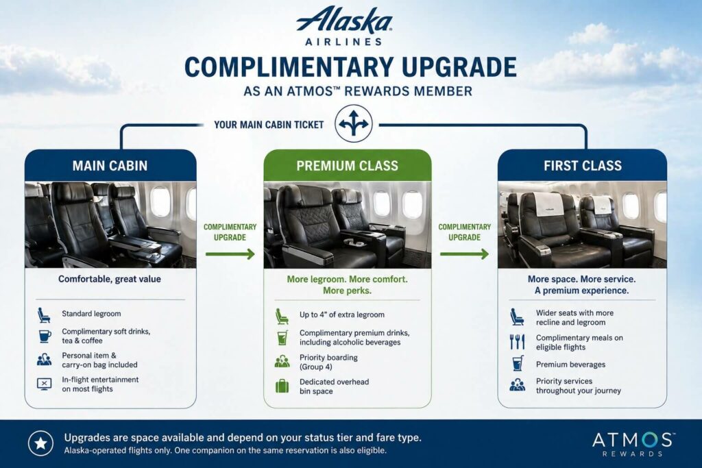 The Ultimate Guide To Complimentary Upgrades On Alaska Airlines (Atmos ...